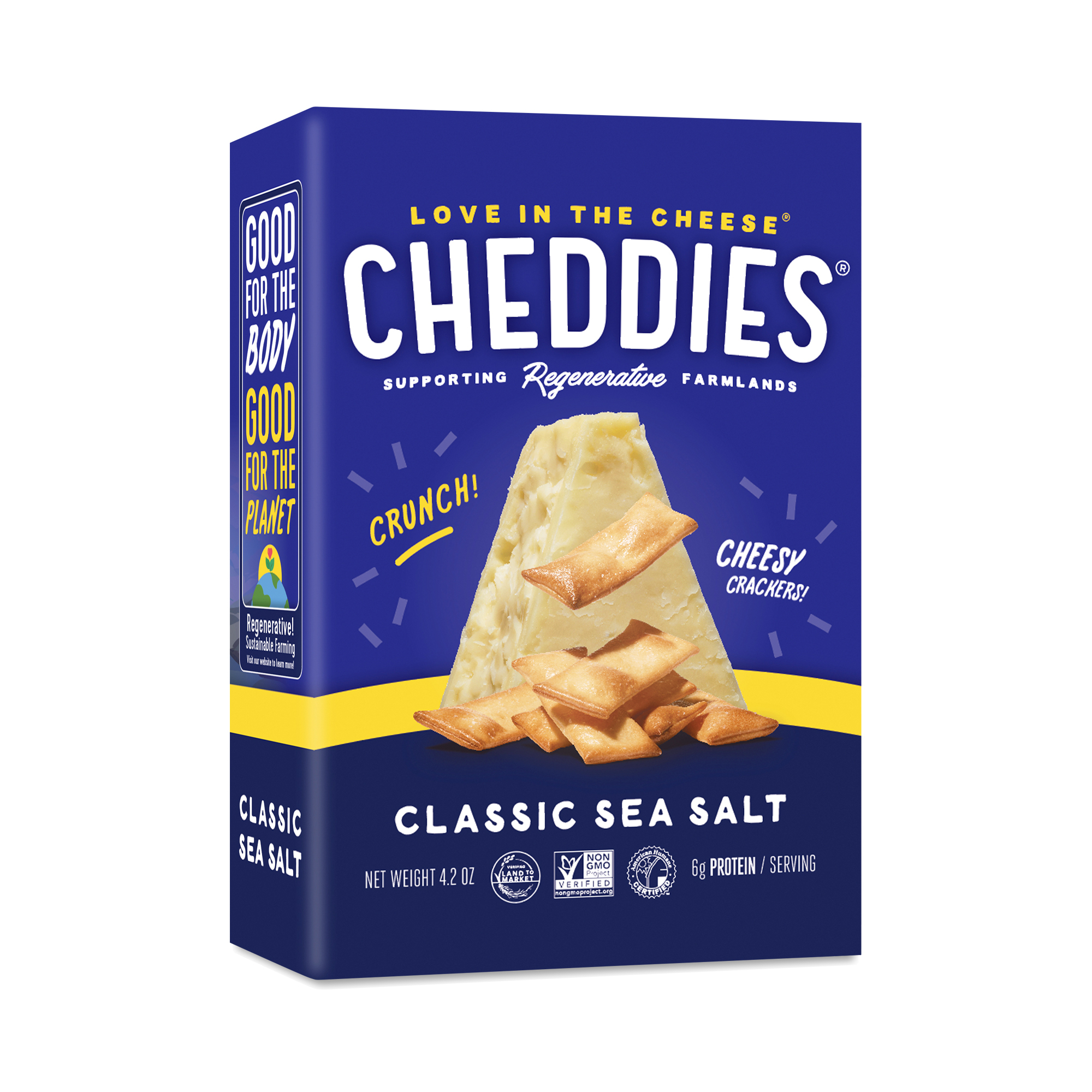 Cheddies Cheesy Crackers, Classic Sea Salt | Thrive Market