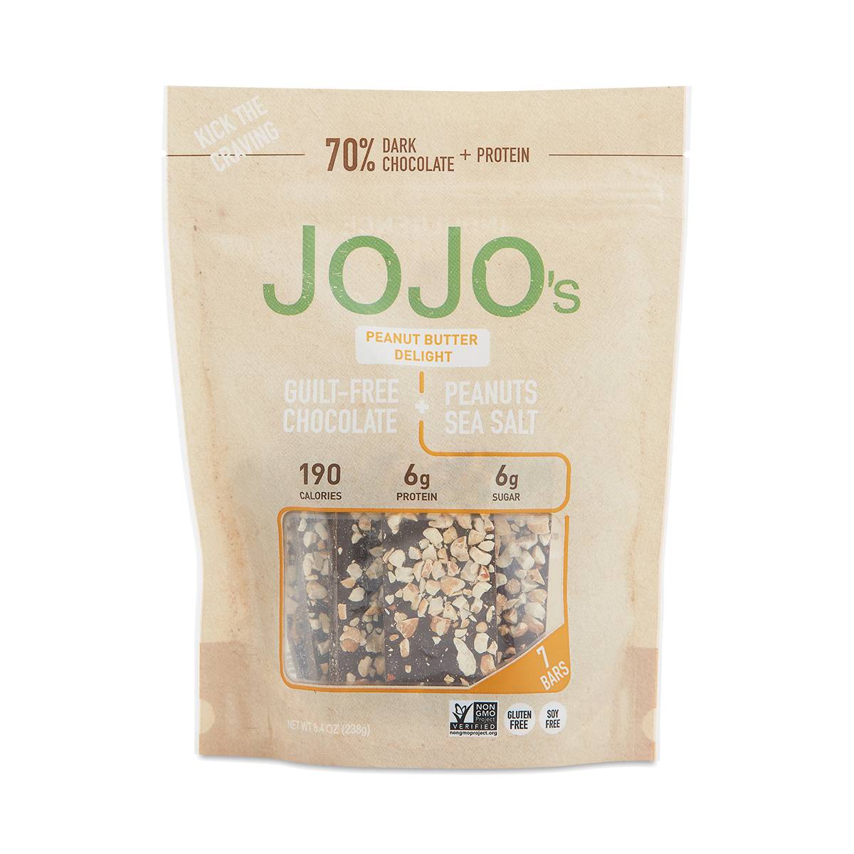 JoJo's Chocolate Guilt-Free Chocolate, Peanut Butter Delight - Thrive ...