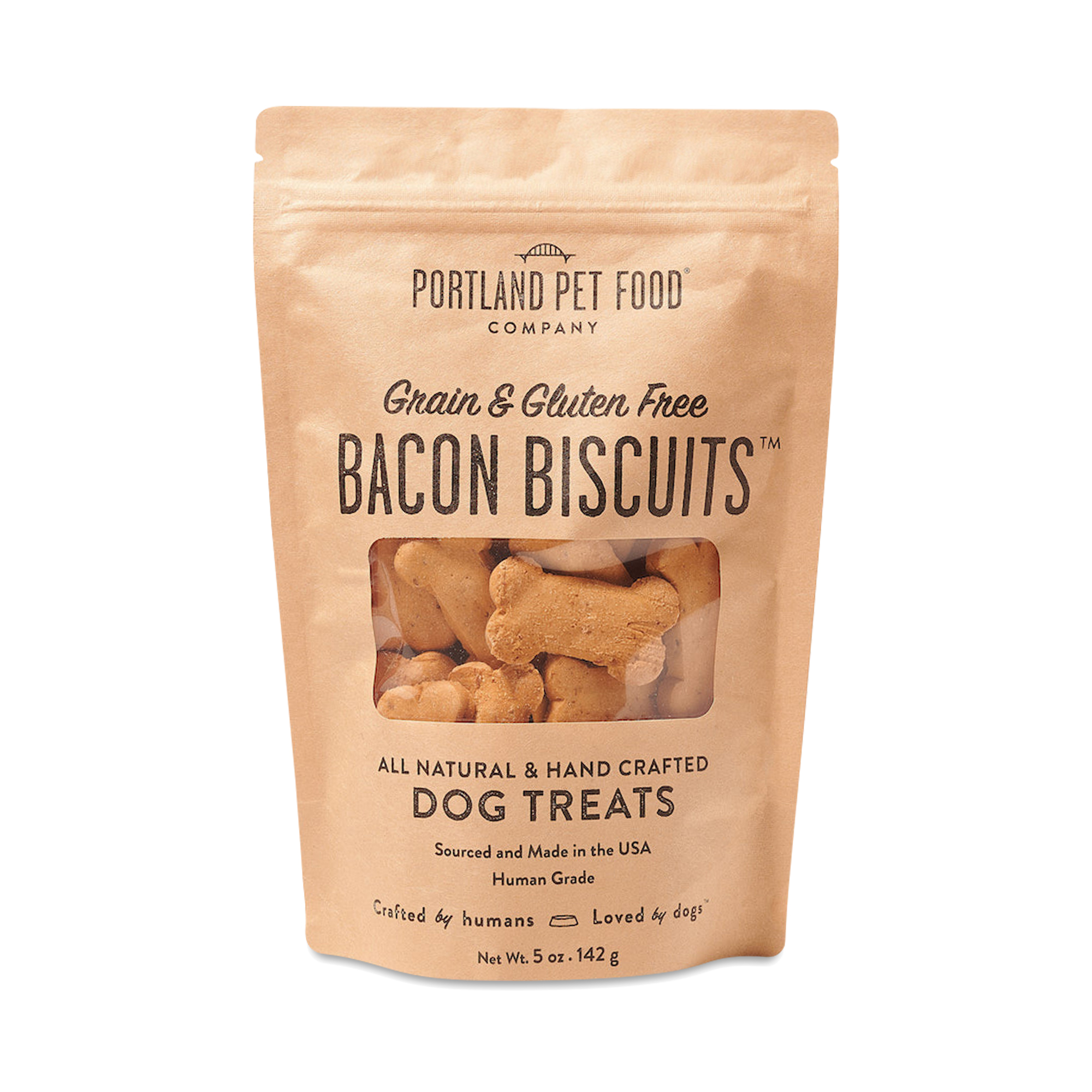 Portland Pet Food Company Grain & Gluten-Free Bacon Dog Biscuits ...