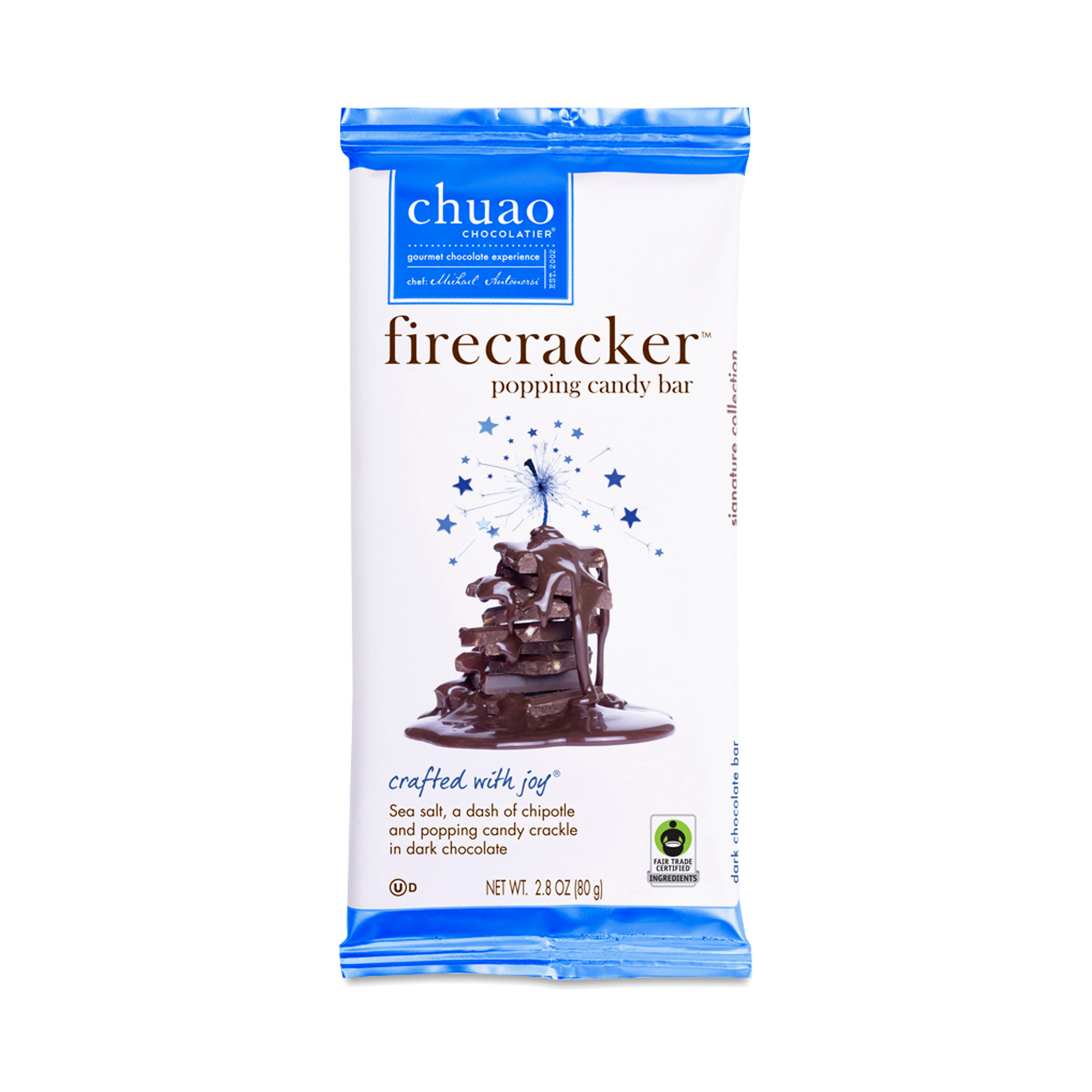 Chuao Chocolatier Dark Chocolate Bar, Firecracker | Thrive Market
