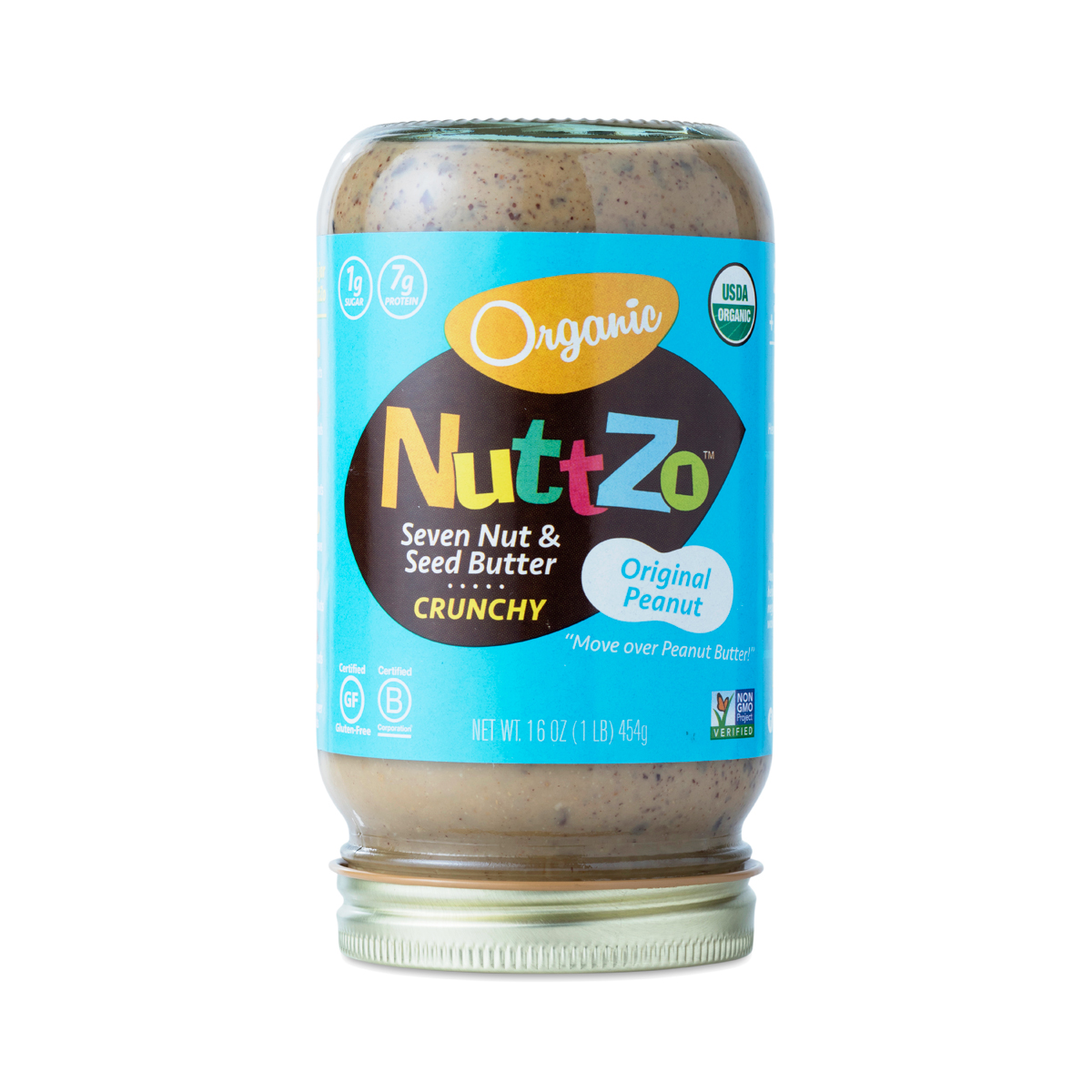 16 oz Original Crunchy Nut Butter by Nutzo - Thrive Market