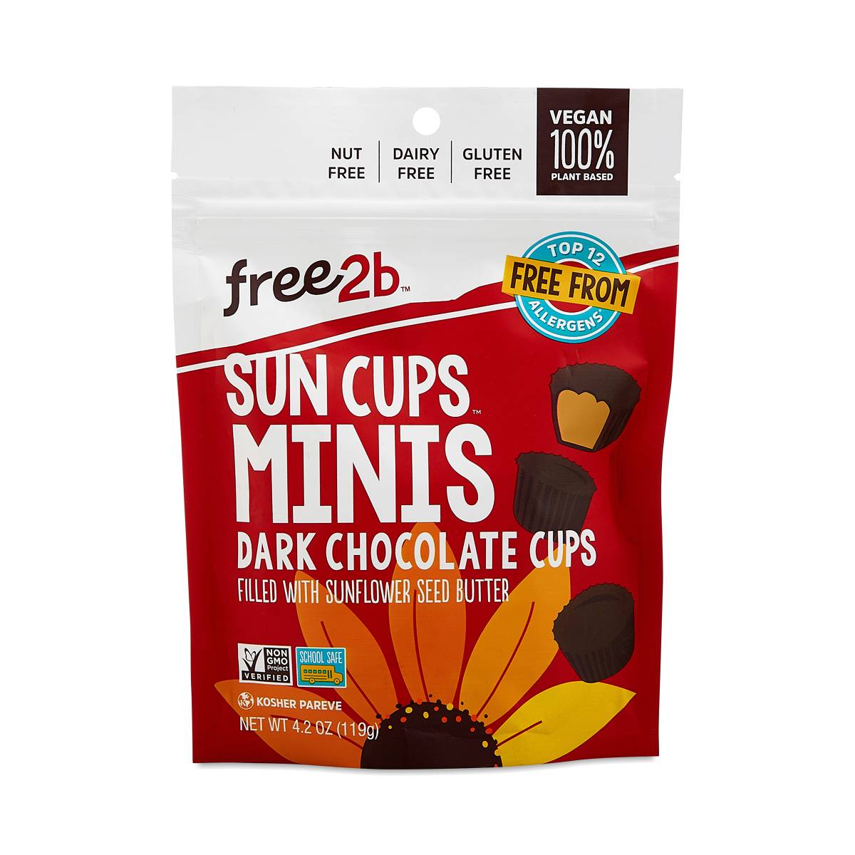 Dark Chocolate Sun Cups Minis by Free2Be - Thrive Market