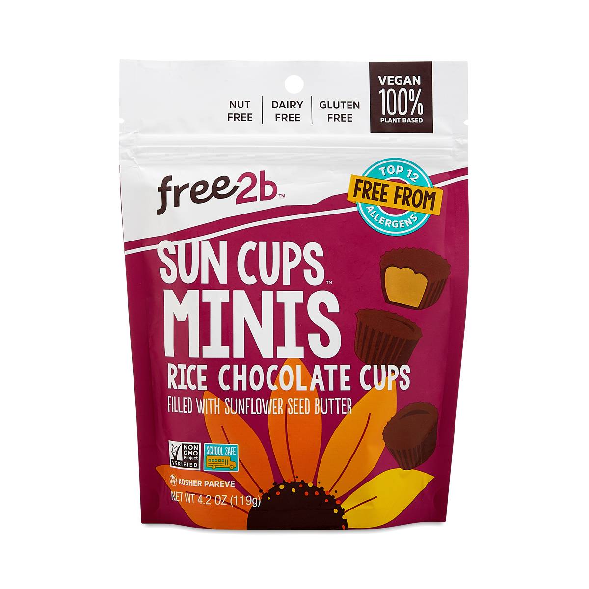 Rice Chocolate Sun Cups Minis by Free2Be - Thrive Market