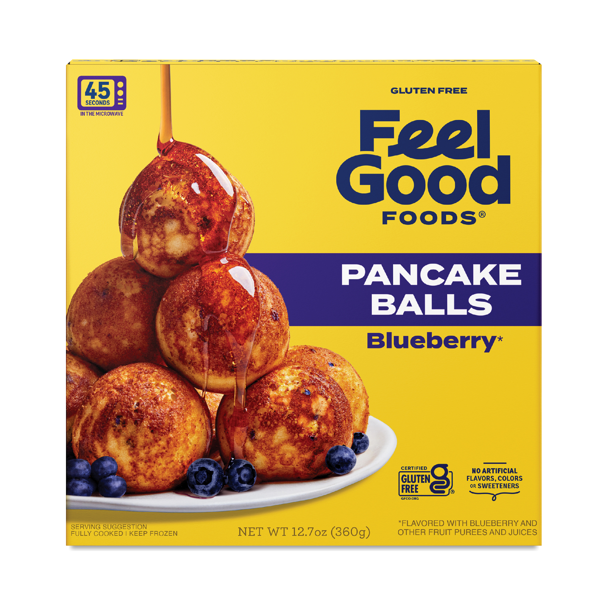Feel Good Foods Gluten-Free Pancake Balls, Blueberry | Thrive Market