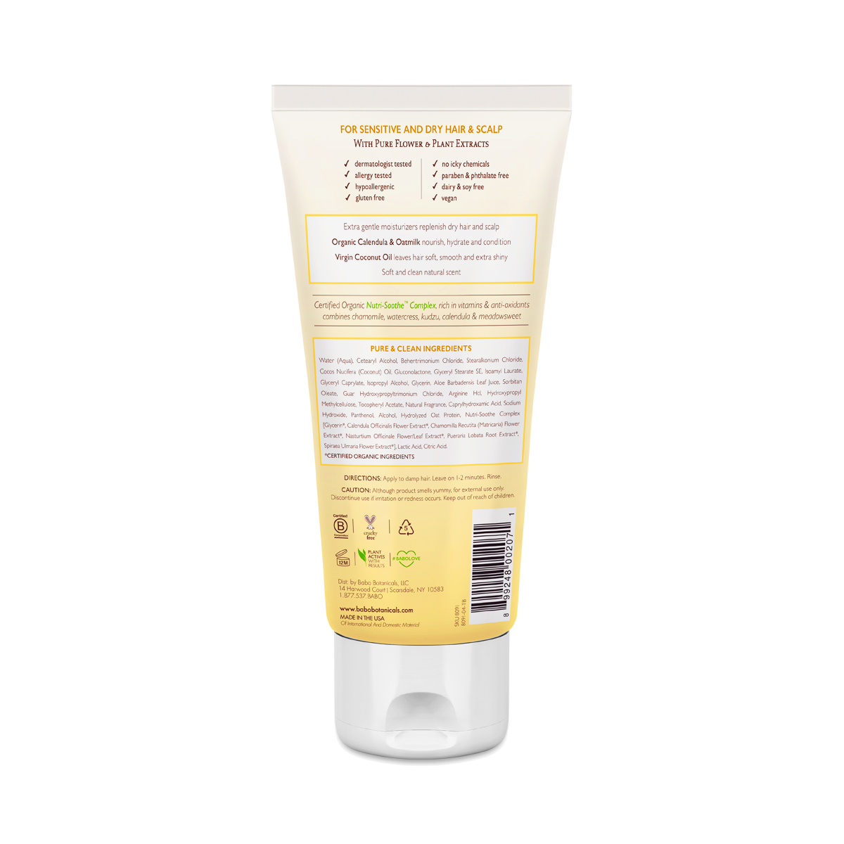 Babo Botanicals Moisturizing Conditioner, Oatmilk & Calendula | Thrive ...