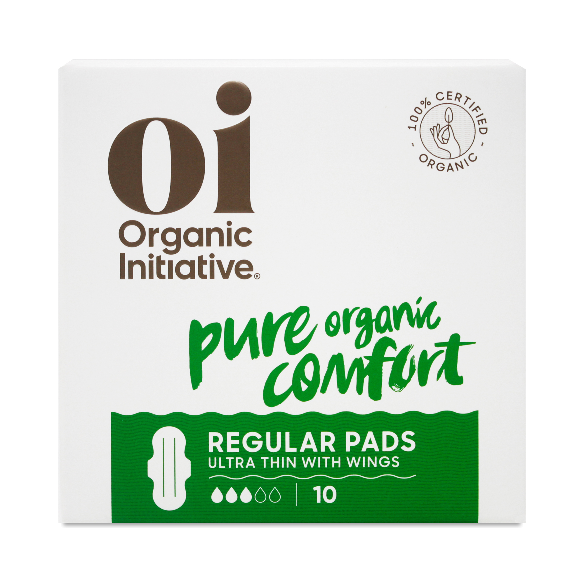 Oi Ultra Thin Regular Pads with Wings | Thrive Market