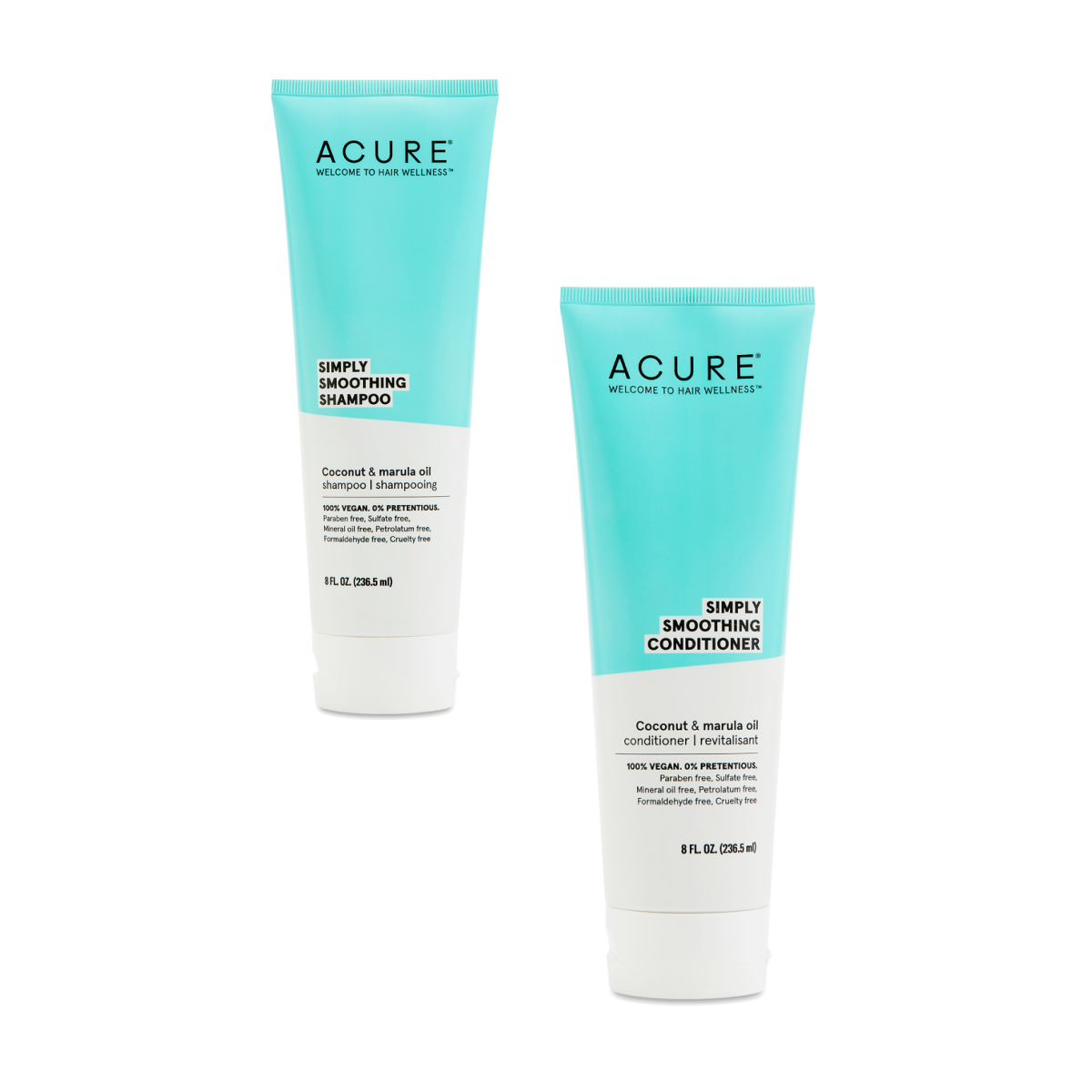 ACURE Simply Smoothing Shampoo & Conditioner Bundle | Thrive Market