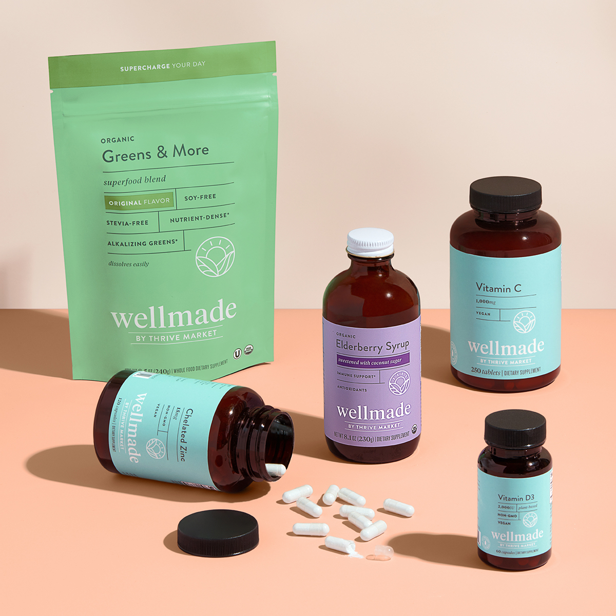Organic Greens & More Superfood Blend, Wellmade | Thrive Market