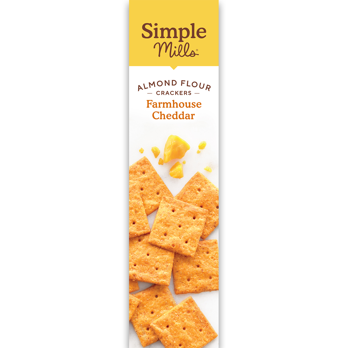 Simple Mills Farmhouse Cheddar Almond Flour Crackers | Thrive Market