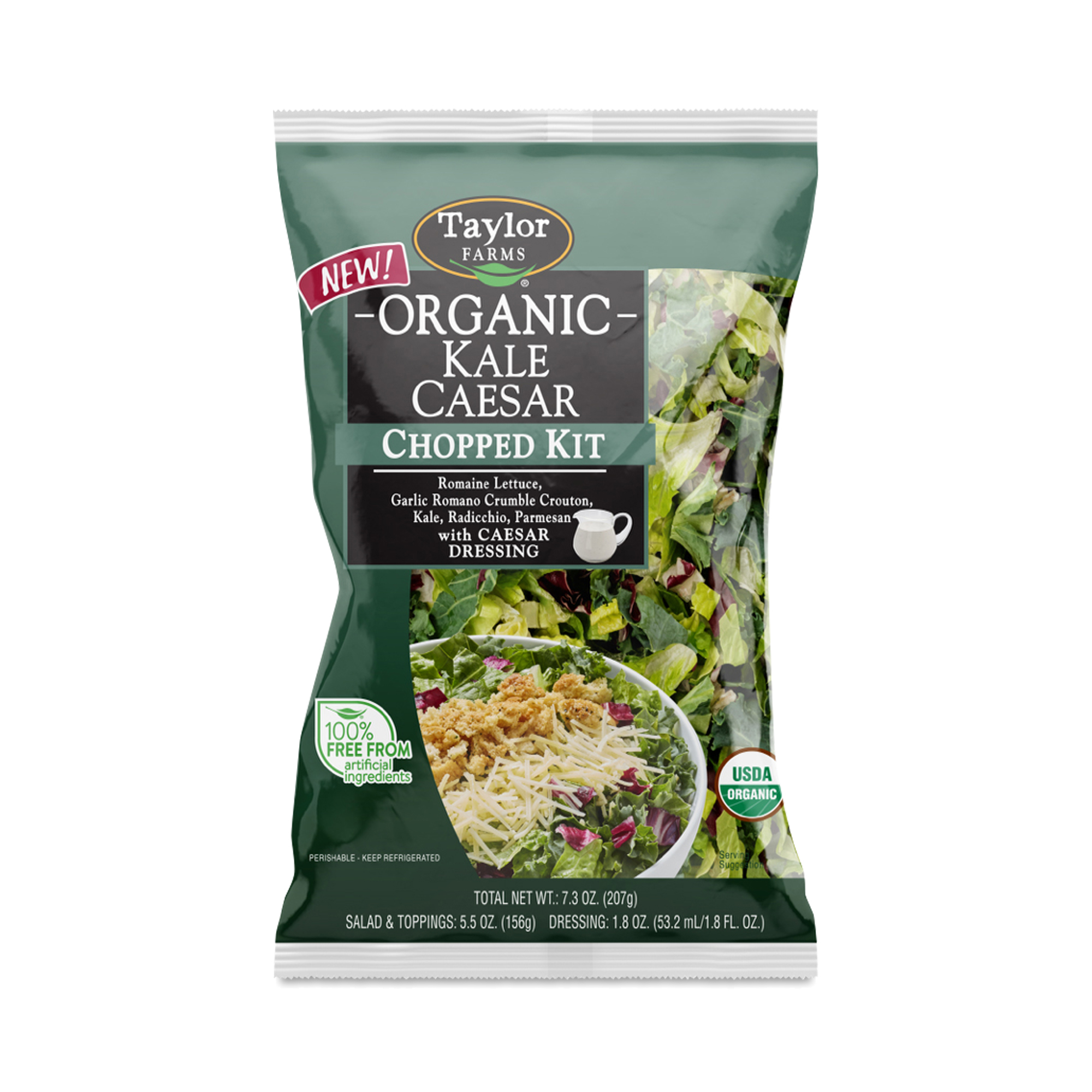 Taylor Farms Organic Chopped Kit, Kale Caesar | Thrive Market