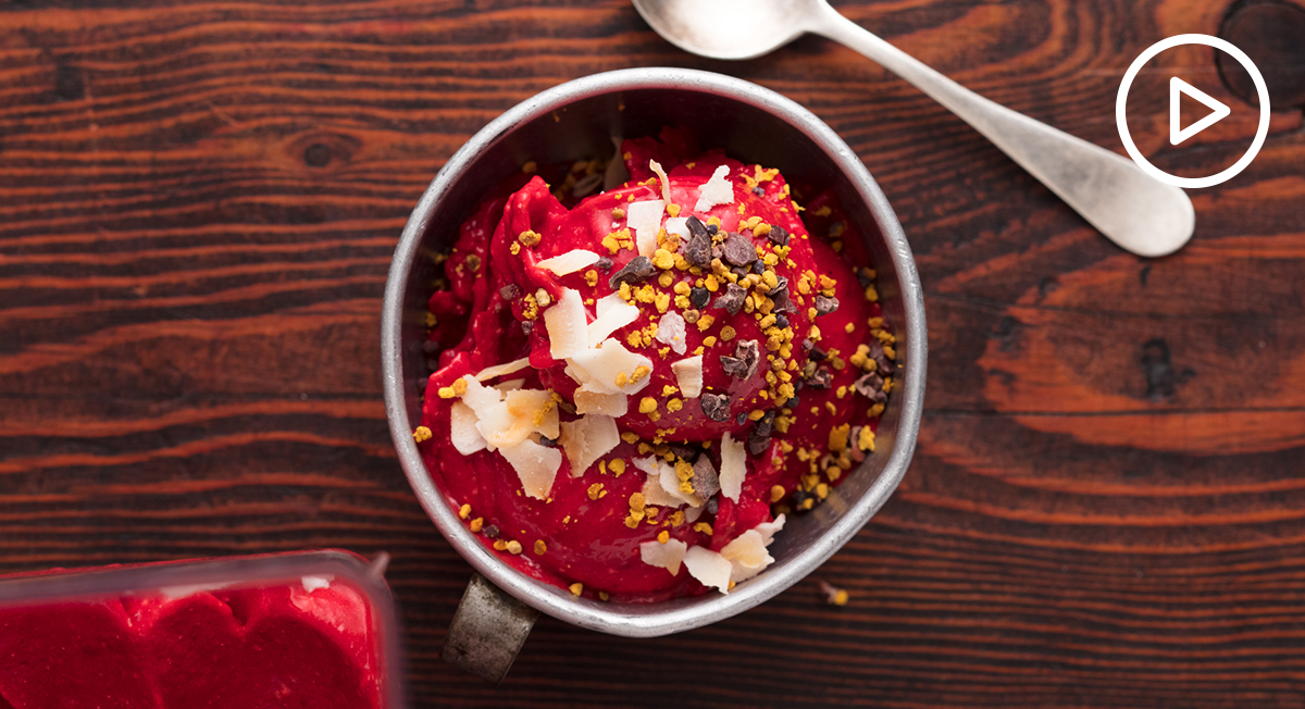 Raspberry-Coconut Ice Cream Recipe | Thrive Market