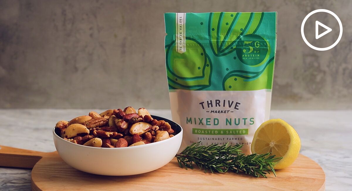 Rosemary and Lemon Spiced Nuts Recipe | Thrive Market