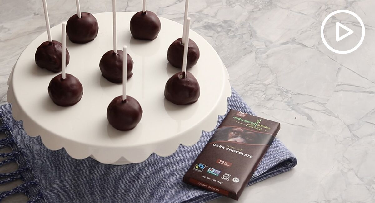 Banana Chocolate Cake Pops w/ Avocado Buttercream | Thrive Market