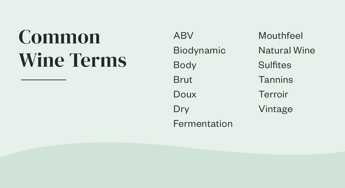 Wine Terms: Types of Wine, Tasting Notes and More | Thrive Market